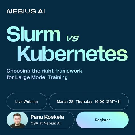 nebius on linkedin slurm vs k8s for large model training