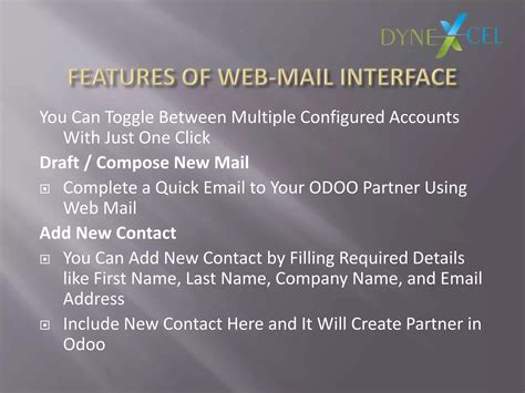odoo web email interface ppt