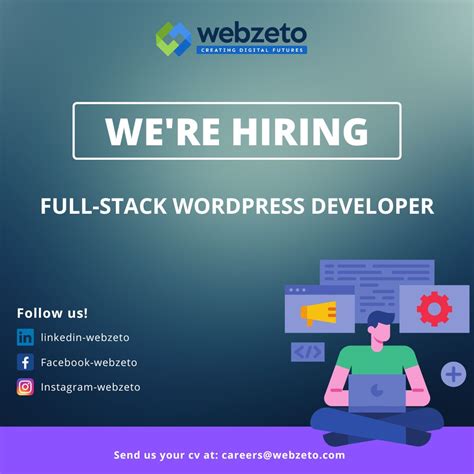 webzeto on linkedin hiring wordpressdeveloper job