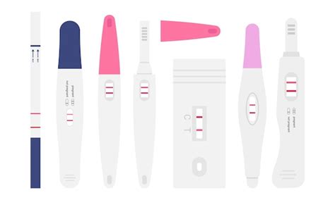 Premium Vector Set Of Positive Pregnancy Test Result Vector