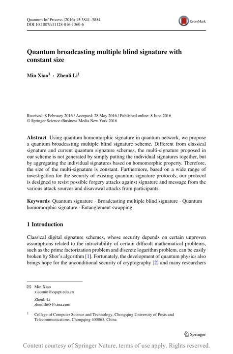 Quantum Broadcasting Multiple Blind Signature With Constant Size
