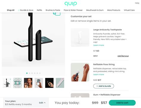 Quip Increases AOV Customer LTV Optimizely