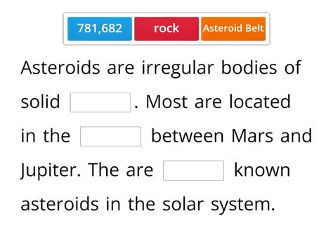 Small Celestial Bodies Missing Word