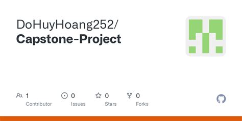 github dohuyhoang252 capstone project