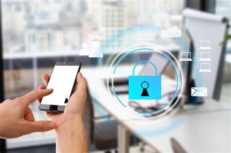 Premium Photo Cyber Security Network Concept Hand Using Smartphone With Master Key Connect