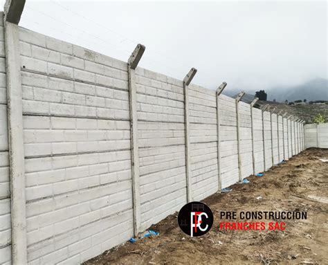 Cerco Perimétrico De Concreto Franches Prefabricado Perú