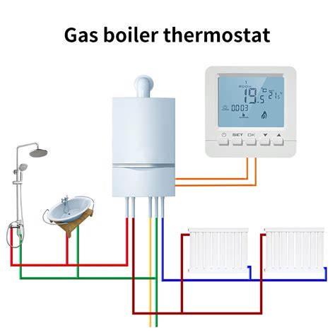 Wall Mounted Thermostat Lcd Display Panel Programm Grandado