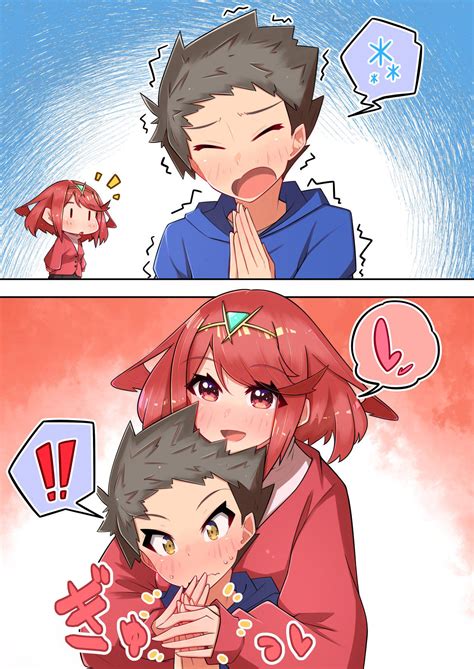 Pyra Warming Rex Ragau Xenoblade R Awwnime