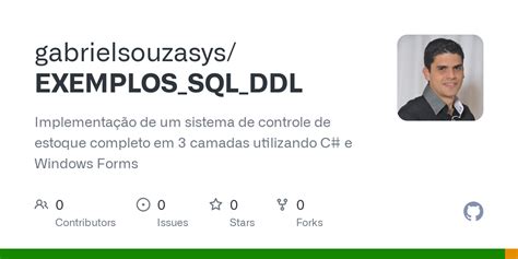 Github Gabrielsouzasys Exemplos Sql Ddl Implementação De Um Sistema