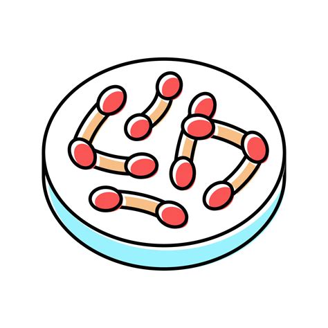 Bacteria Corynebacterium Diphtheriae Color Icon Vector Illustration 19003185 Vector Art At Vecteezy
