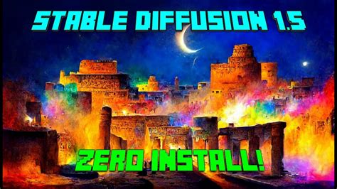 Zero Install Stable Diffusion NO GPU NEEDED YouTube