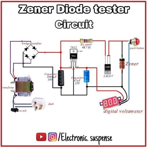 Zener Diode Tester Circuit Electronicsuspense Zener Diode Tester Circuit Electronicsuspense