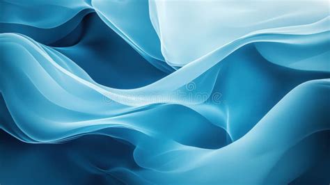 Flowing Blue Fabric Waves Soft Textures Smooth Gradients Stock Image Image Of Colors Blue