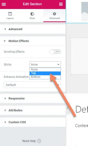 How To Make A Sticky Header In Elementor
