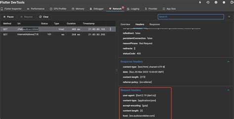 Works In Postman But Keep Getting 400 Bad Request Error In Flutter