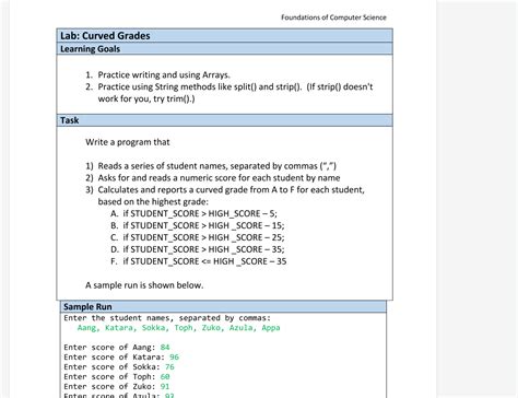 my compsci assignment r thelastairbender