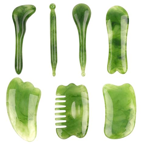 Buy 7 Pack Gua Sha Face Sculpting Tool Gua Sha Stone Gua Sha Facial Tool For Antiaging Face Skin