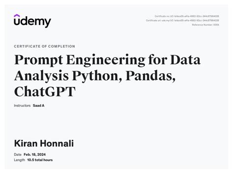 kiran honnali on linkedin dataanalysis python pandas udemycertified chatgptprompts chatgpt…