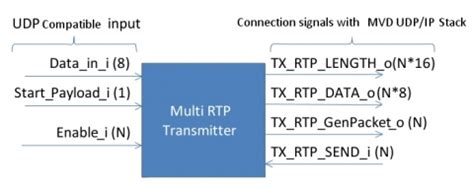 Multi RTP Transmitter IP Core