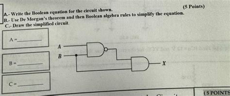 Solved A Write The Boolean Equation For The Circuit Shown