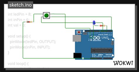 Push Button Wokwi Esp32 Stm32 Arduino Simulator
