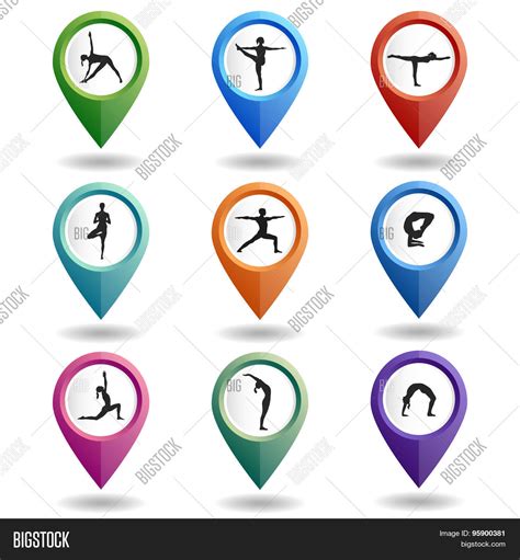 Multi Colored Map Vector And Photo Free Trial Bigstock