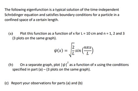 solved the following eigenfunction is a typical solution of