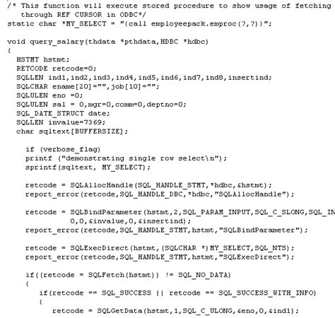 使用 odbc 开发基于 oracle database 11g 的 c 和 c 应用程序