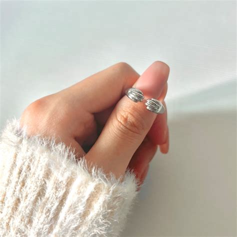 유기견 후원 꾹꾹이반지 학생 여자 우정 기부 패션 반지 커플링 오픈링