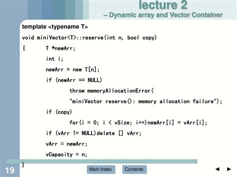 Ppt Lecture 2 Dynamic Array And Vector Container Powerpoint