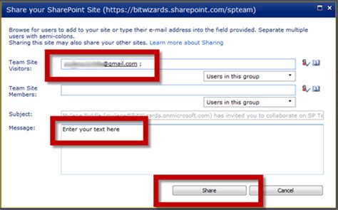 enable and add external users in sharepoint online bit wizards