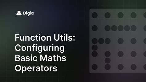 Configuring Basic Math Operators Youtube