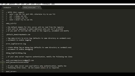 Enviar Correos Desde Php Con La Funcion Mail En Localhost Con Xampp Youtube