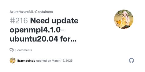 Need Update Openmpi410 Ubuntu2004 For Vulnerability Fix · Issue 216 · Azureazureml