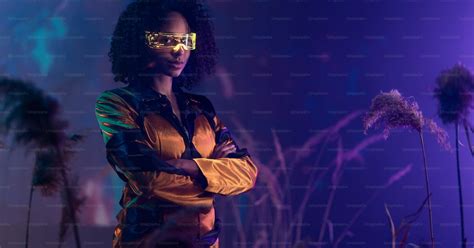 메타버스 디지털 사이버 월드 기술 증강 현실 게임을 하는 가상 현실 Vr 고글을 쓴 남자 미래 지향적인 라이프스타일 사진