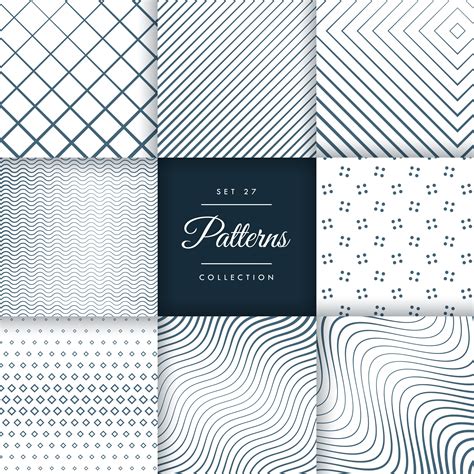 Set Of Line Pattern Vector Background Download Free Vector Art Stock Graphics Images
