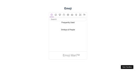 Vue Emoji Mart Examples CodeSandbox