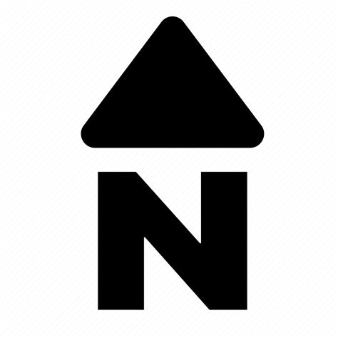 address compass direction location map navigation north icon