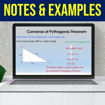 Pythagoras Theorem PowerPoint Presentation Lesson Middle Babe Geometry