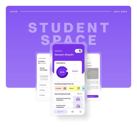 Student Manangement System Mobile App Uiux Behance