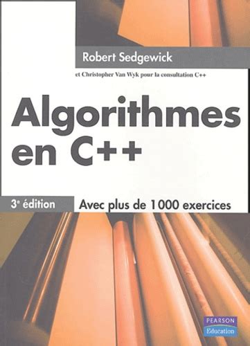algorithmes en c concepts fondamentaux de robert sedgewick livre decitre