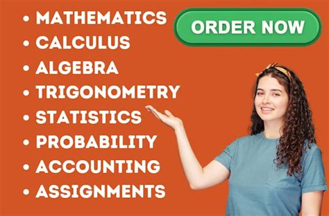 do math calculus algebra statistics and accounting assignments by elisa