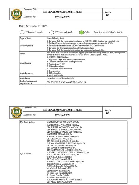 ascom iqa program 2023 pdf audit quality management system