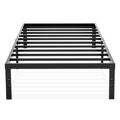 Heavy Duty Twin Platform Bed Frame Noah Megatron 14 Inch Mattress
