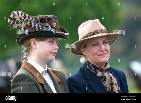 Lady Louise Windsor And Her Mother Sophie Countess Of Wessex Are Seen