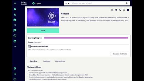 React Js Answers For Infosys Springboard Infosysspringboard Infosys React Dsa Certificate