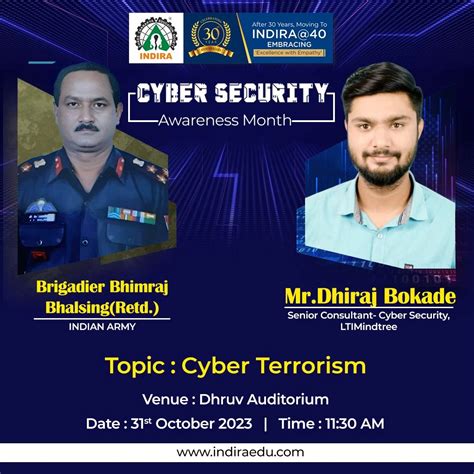 Dhiraj Bokade On Linkedin Cybersecurity Guestspeaker Indiracollege Cyberawerness