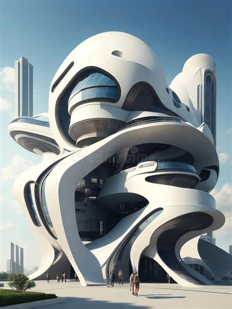 Architecture Of The Future Conceptual Building Stock Illustration Illustration Of Conceptual