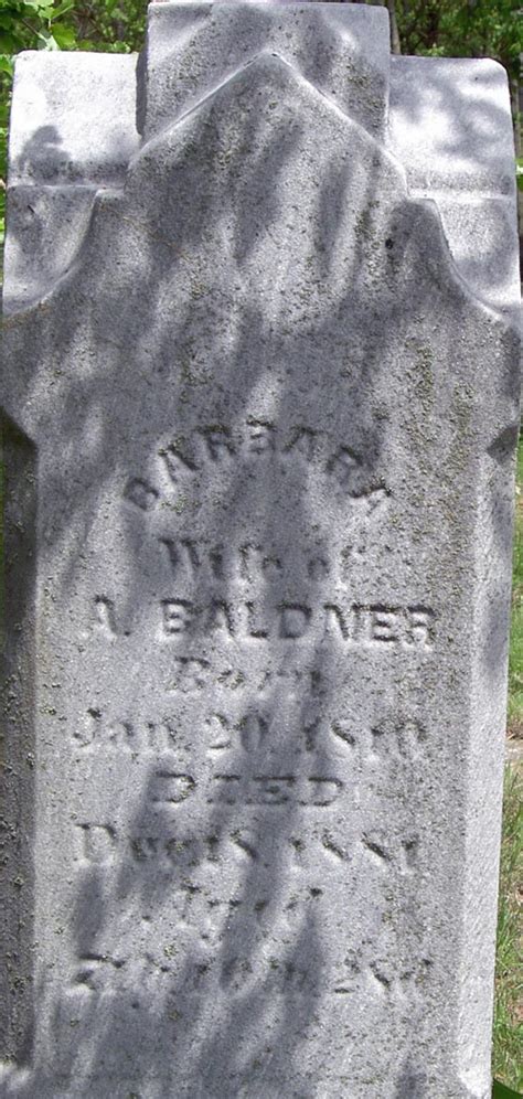 Barbara Snively Baldner 1810 1881 Find A Grave Gedenkplek