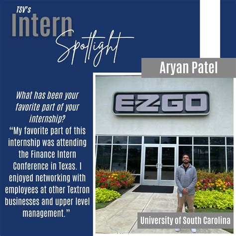 Textron Specialized Vehicles On Linkedin Meet Our Next Intern